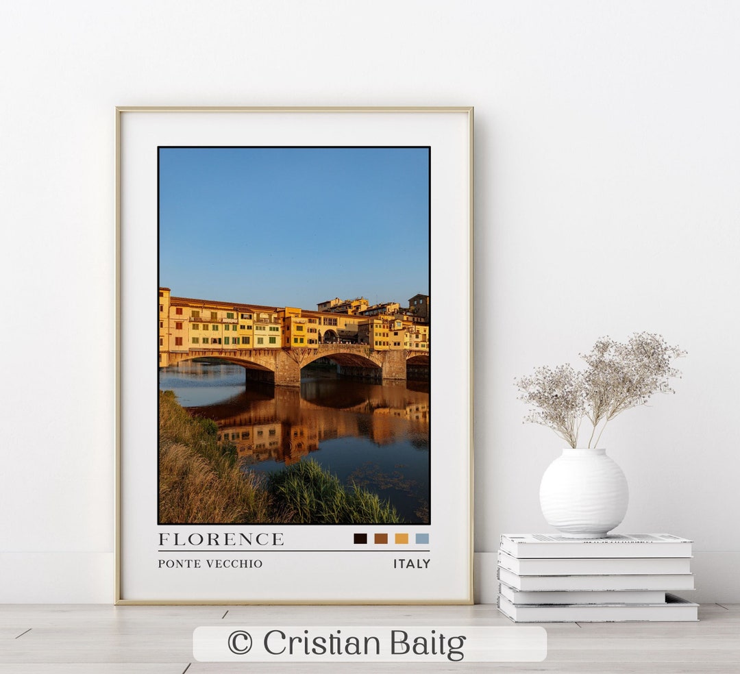 Ponte Vecchio in Florence Italy. Color Fine Art Print. Photo - Etsy