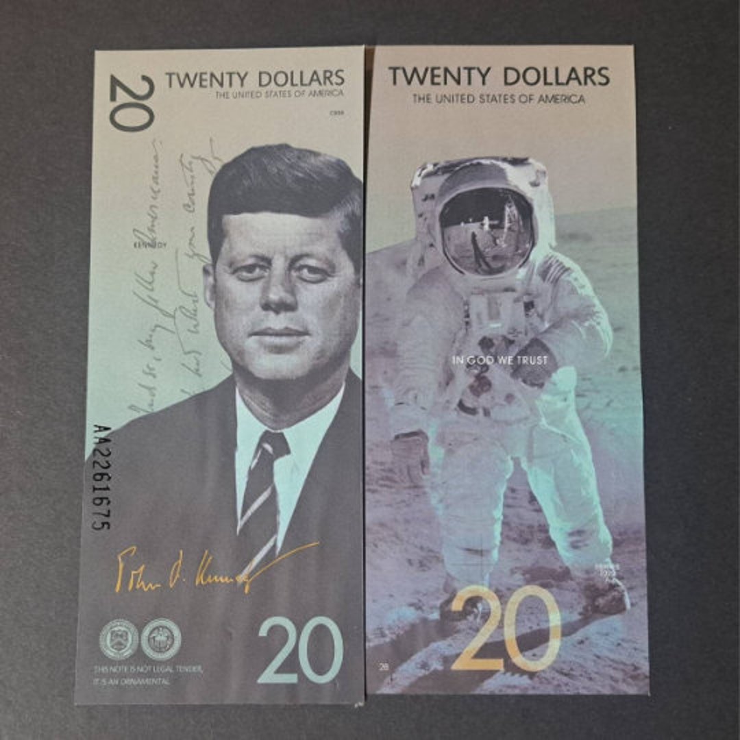 USA John F Kennedy Fantasy 20 Dollar Note From the Presidential Series ...