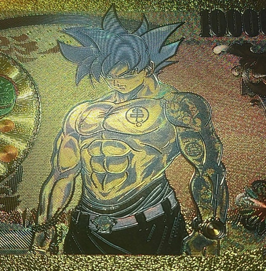 GOKU ULTRA Instinct From Dragon Ball Z .9999 GOLD 10000 Yen - Etsy