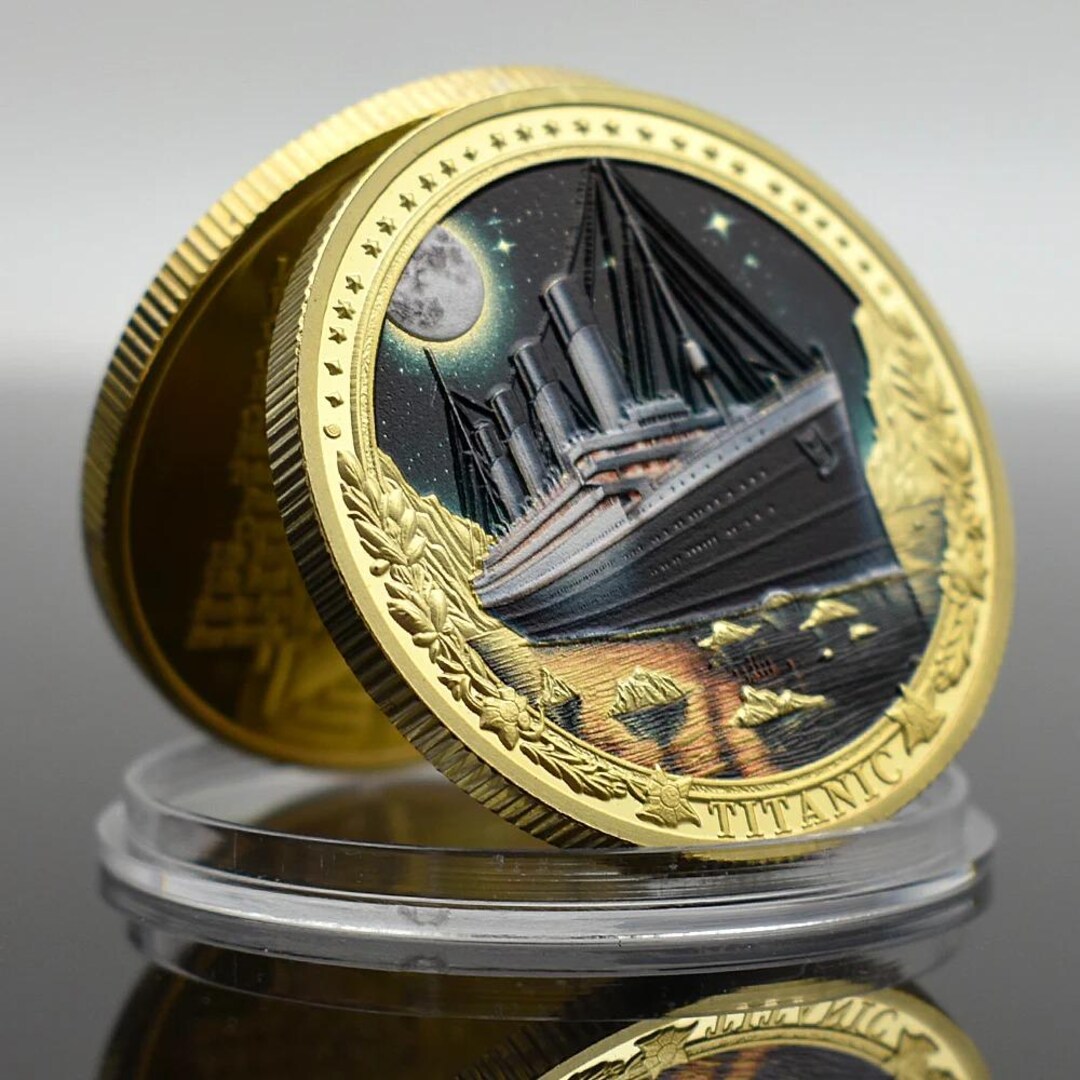 TITANIC ~ Stunning Color and .9999 Gold Layered Commemorative FANTASY ...