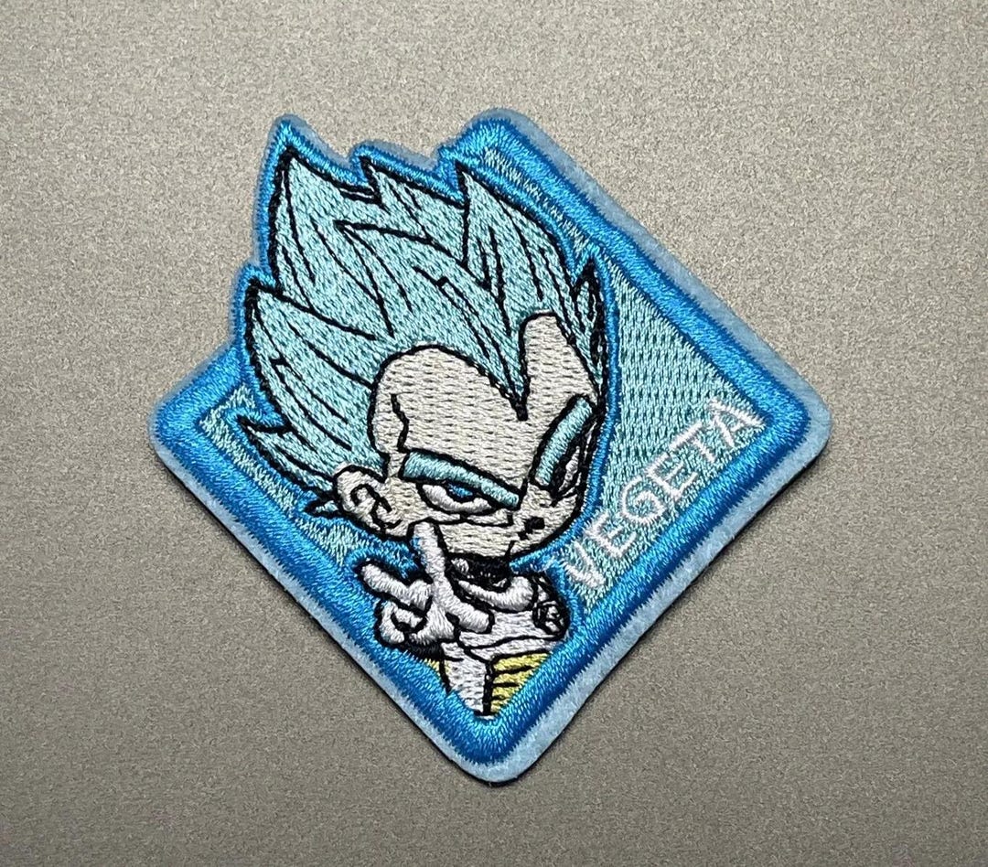 Super Saiyan VEGETA From Dragon Ball Z Embroidered Patch Fan ...
