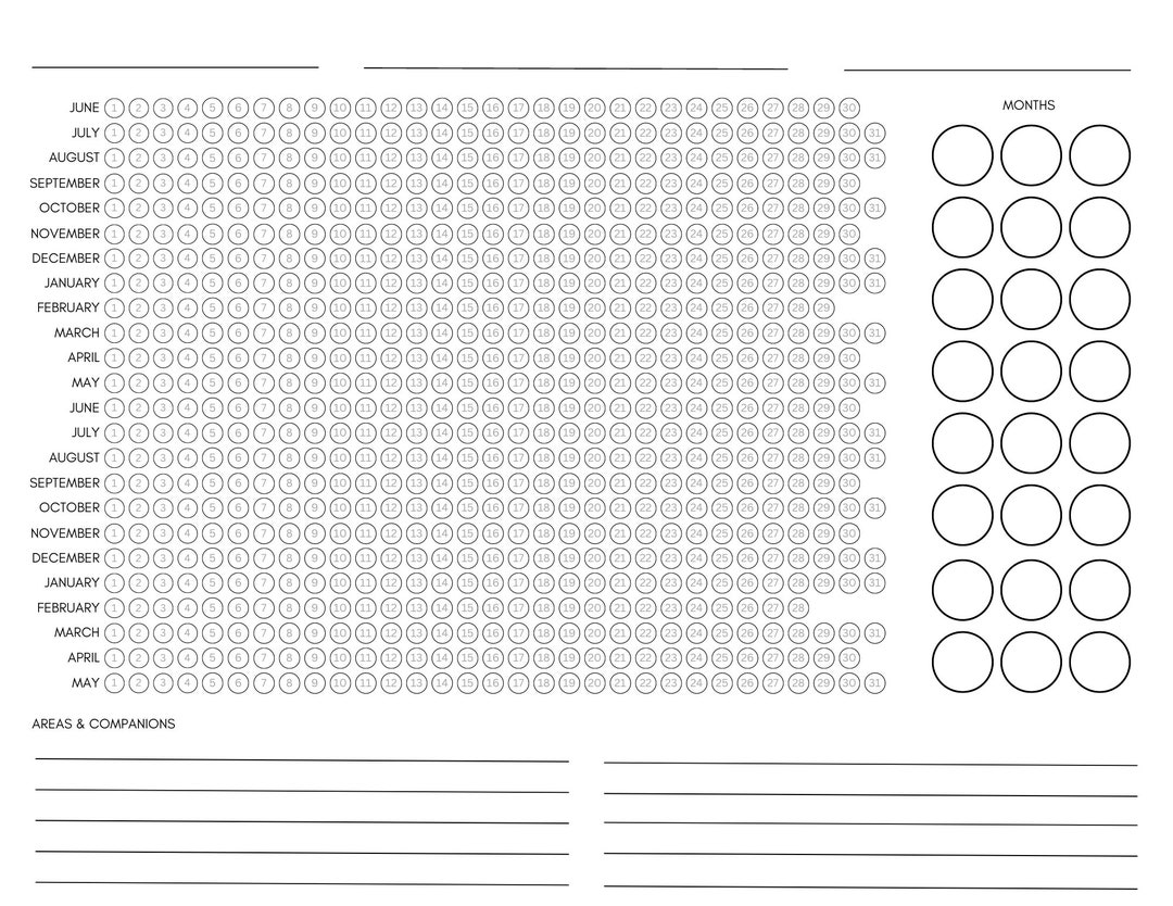 Missionary Countdown / Elder / Bubble Chart / 24 Month Countdown / Area ...