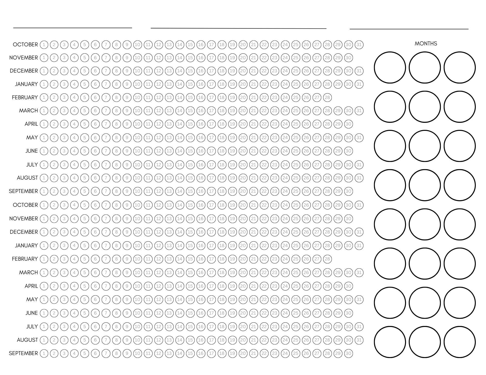 Missionary Countdown / Elder / Bubble Chart / 24-month Countdown ...