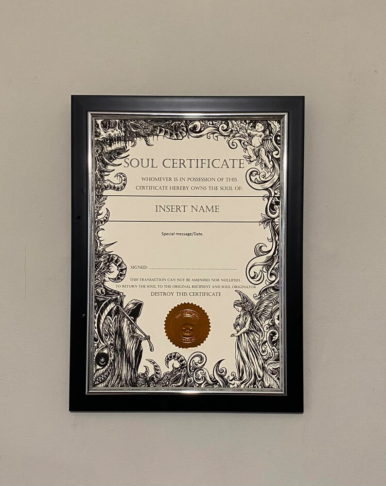 Soul Certificates Are A Certification to Express Your Love and ...