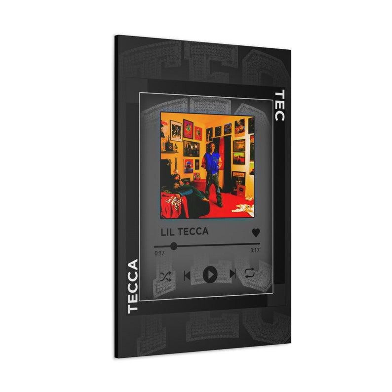 Lil Tecca tec Album Play Button Cover, Wall Art, Music Decor, Bedroom ...