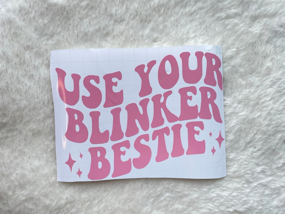 Use Your Blinker Bestie Obnoxious Decals Car Decal Vinyl Sticker ...