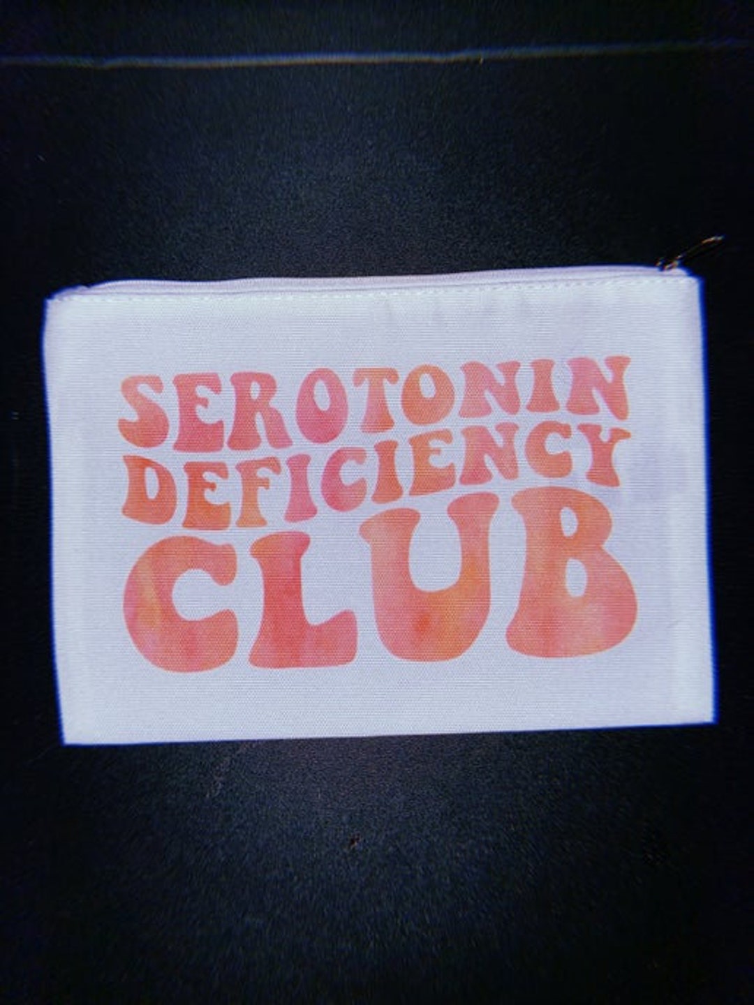 Serotonin Deficiency Club Cosmetic Bag Makeup Bag Toiletries Mental ...