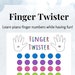 Finger Twister piano Game - Etsy