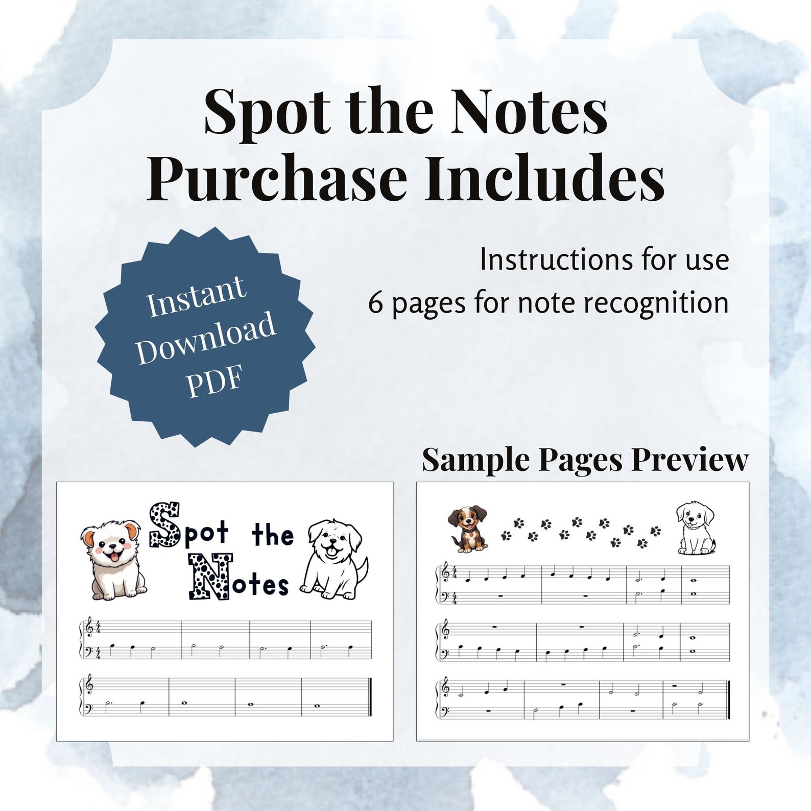 Spot the Notes grand Staff Music Activity - Etsy