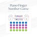 Piano Finger Number Game: Finger Twister Printable (PDF) - Etsy