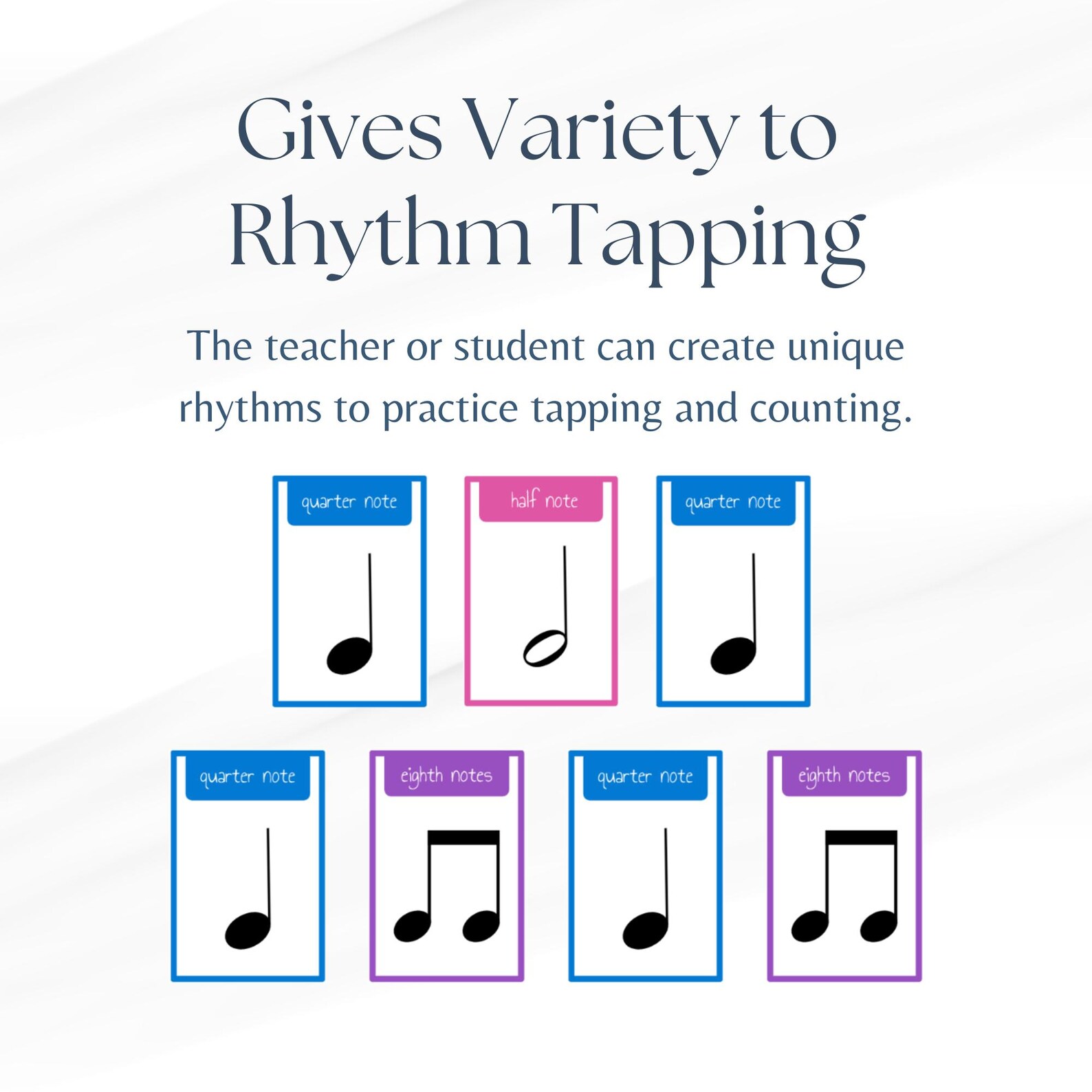 Music Rhythm Flashcards: Rhythm Practice (printable PDF) - Etsy