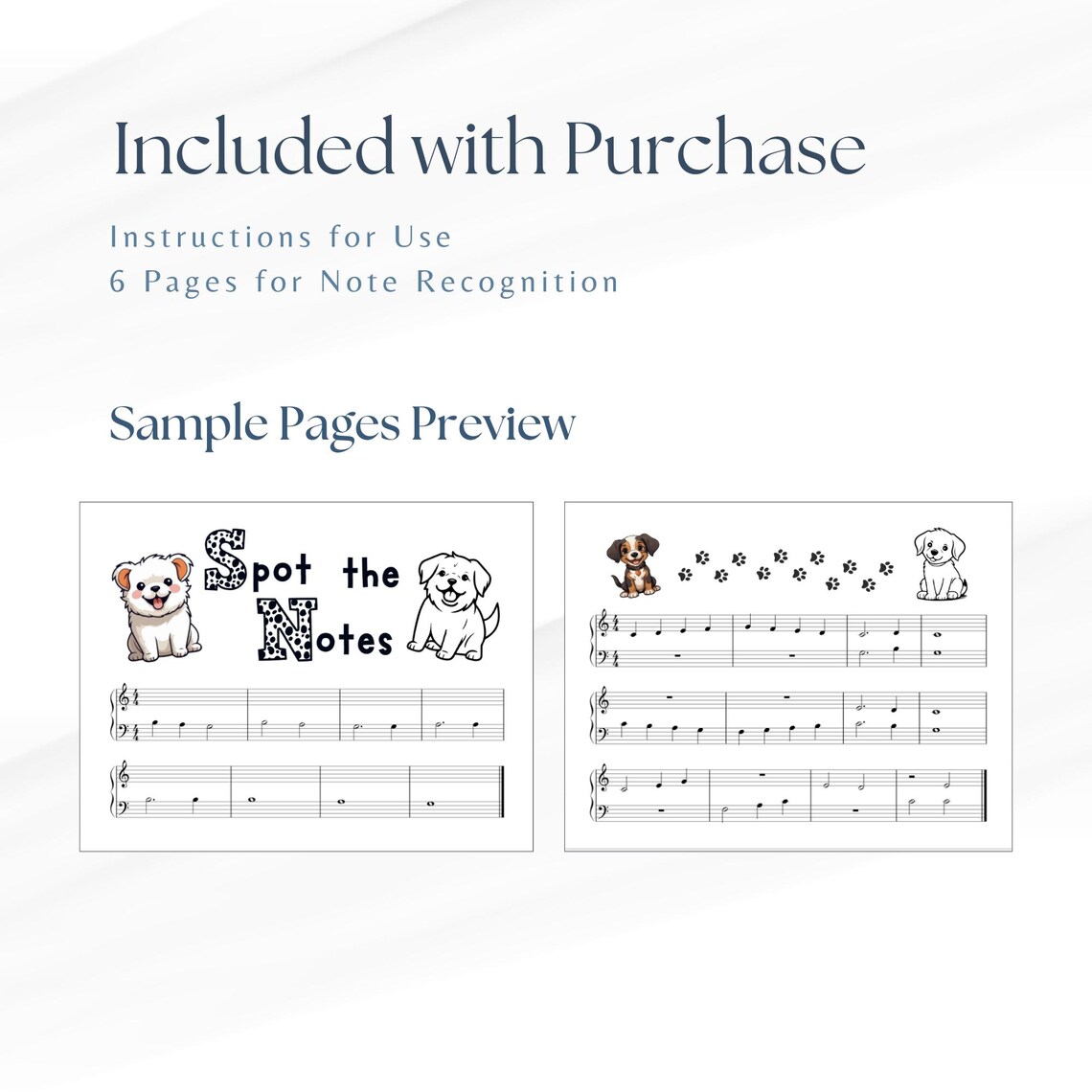 Music Note Recognition Activity (printable) - Etsy