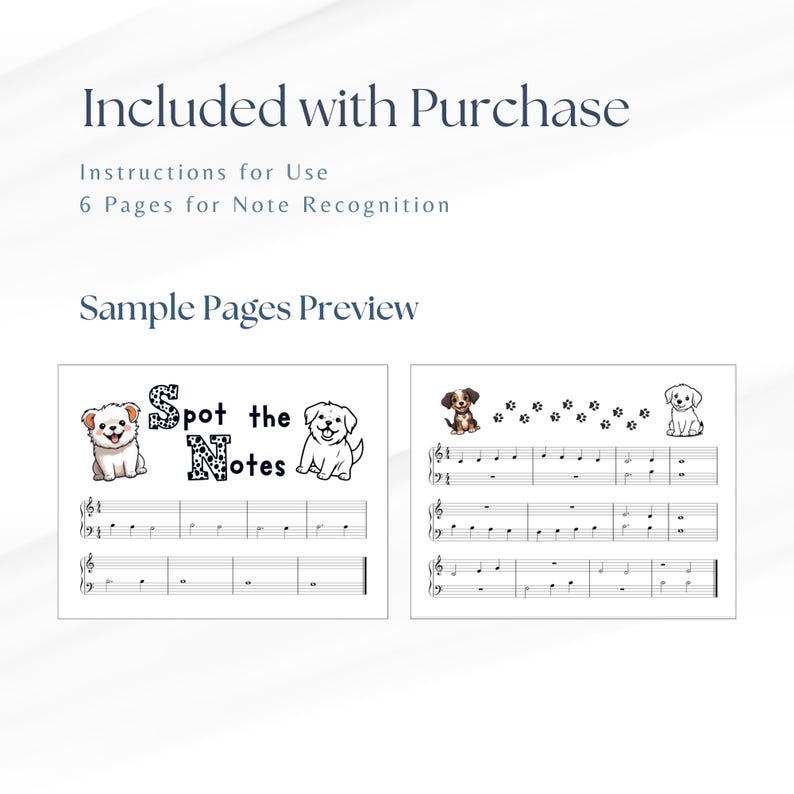 Music Note Recognition Activity (printable) - Etsy
