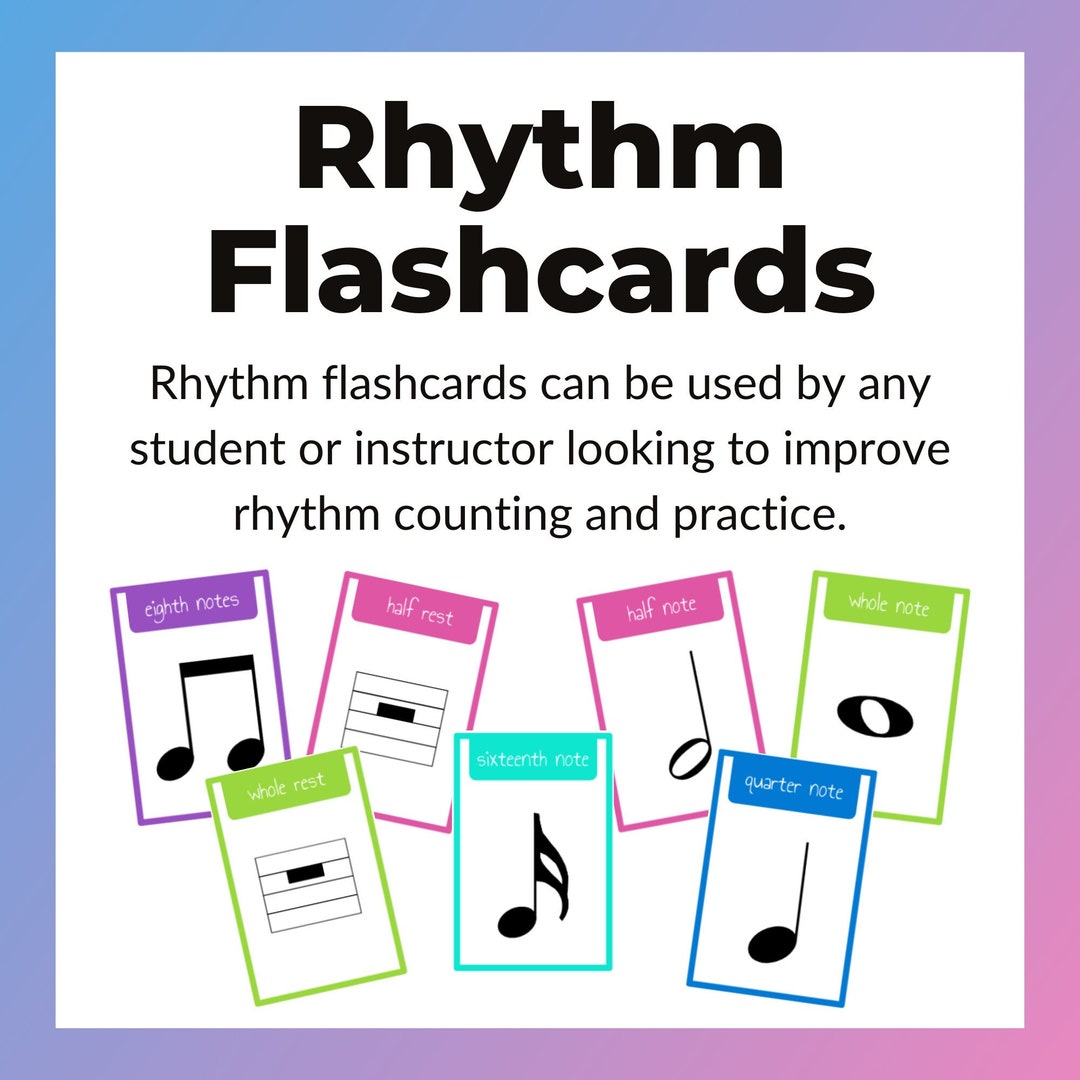 Music Rhythm Flashcards - Etsy Music Rhythm Flashcards - Etsy