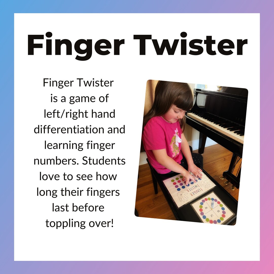 Finger Twister piano Game - Etsy