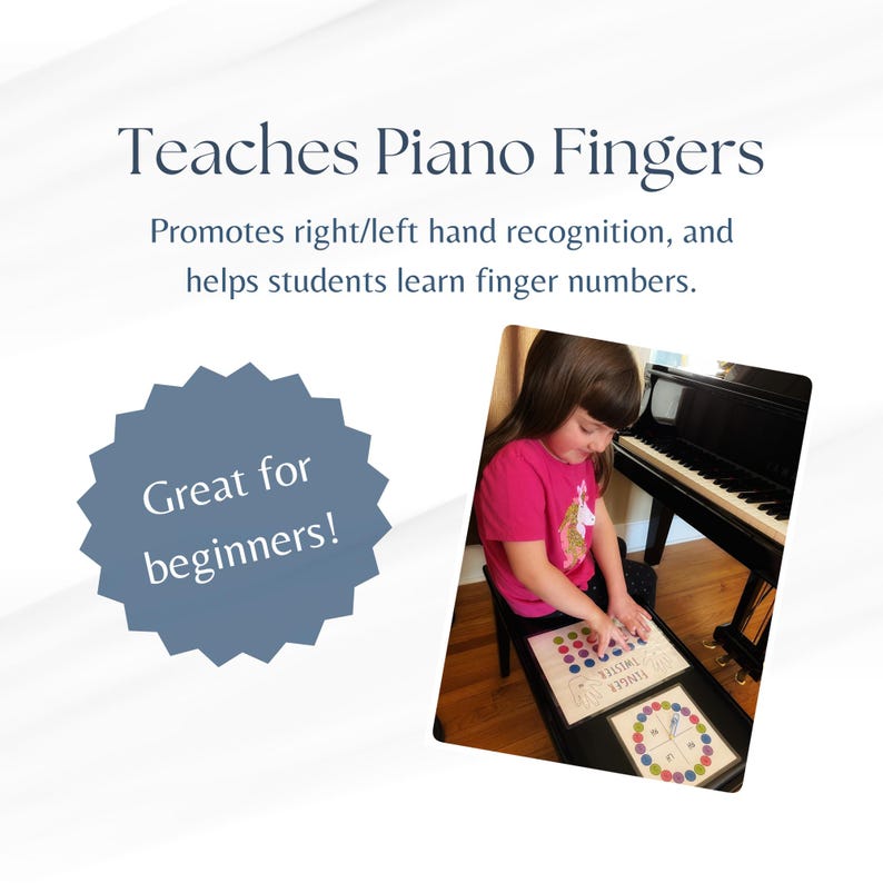 Piano Finger Number Game: Finger Twister Printable (PDF) - Etsy