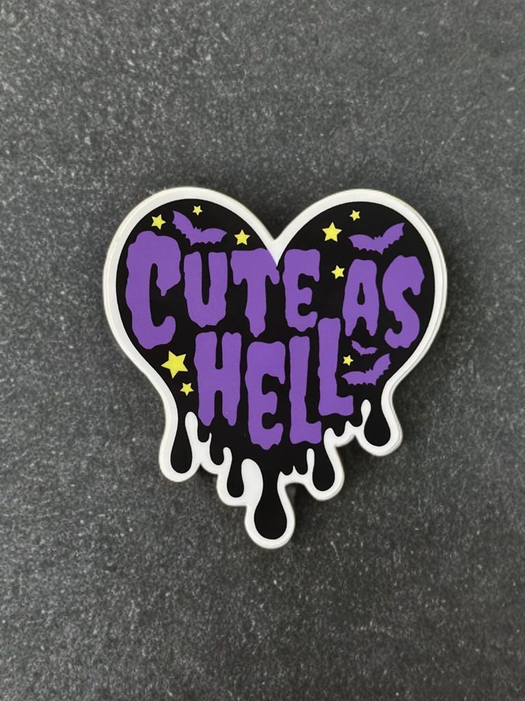 Cute as Hell Sticker - Etsy