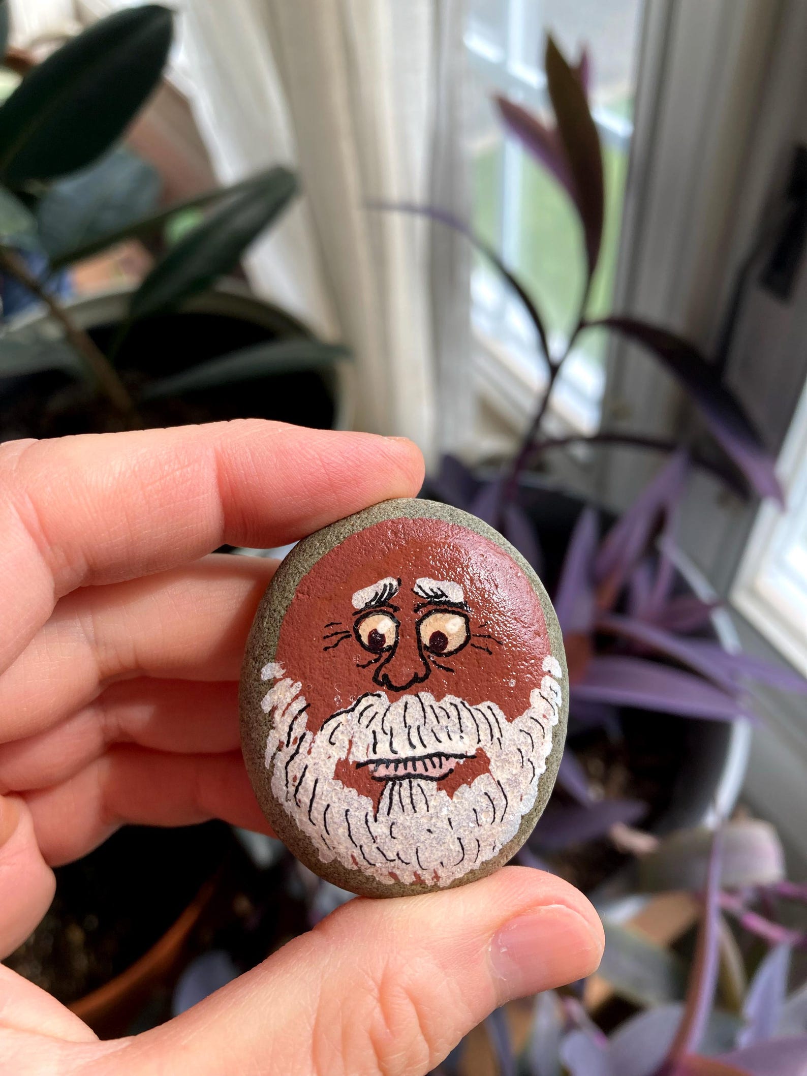 Set of Painted Rocks With Funny Faces | Silly Characters Hand-painted ...
