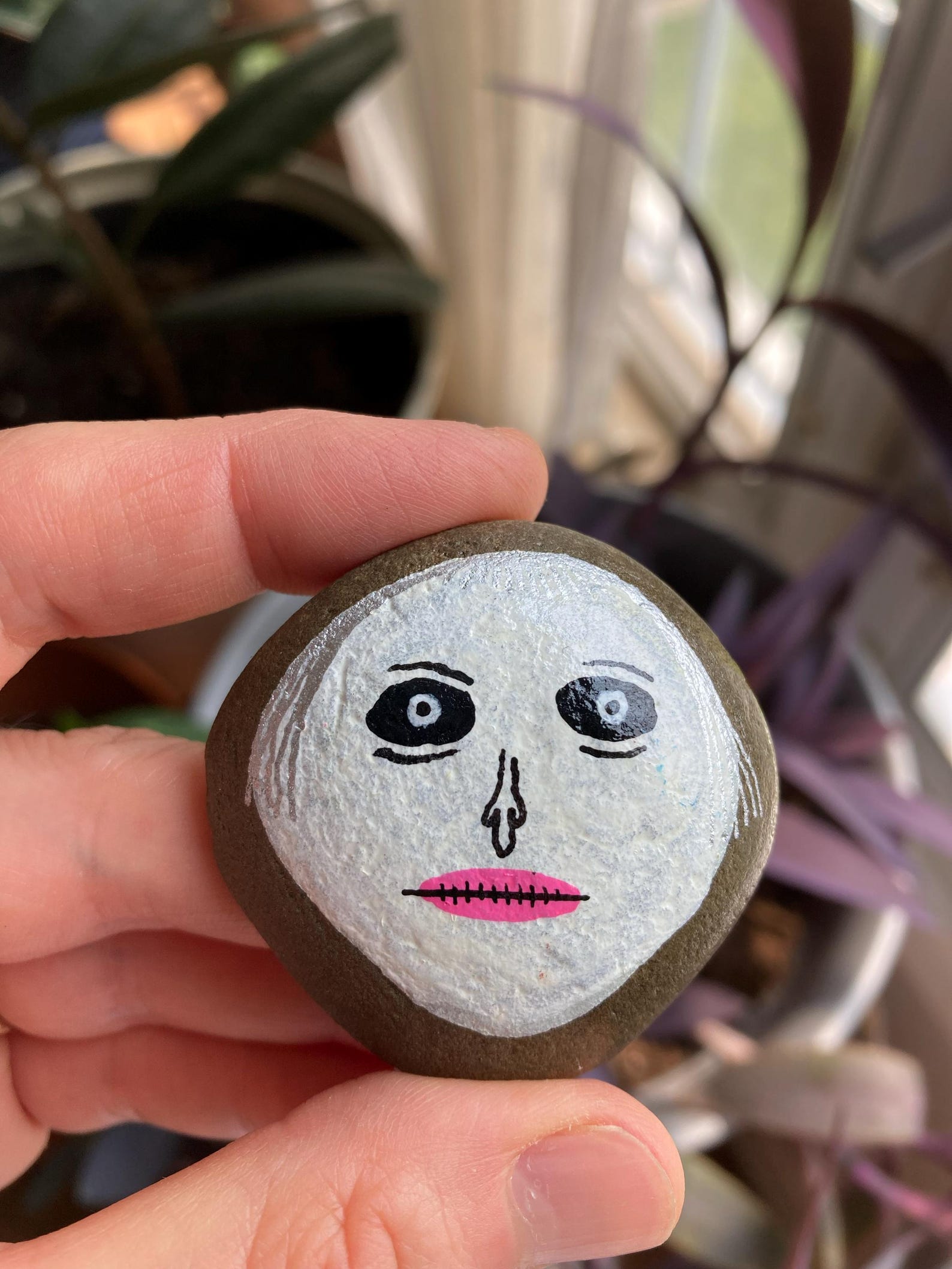 Set of Painted Rocks With Funny Faces | Silly Characters Hand-painted ...