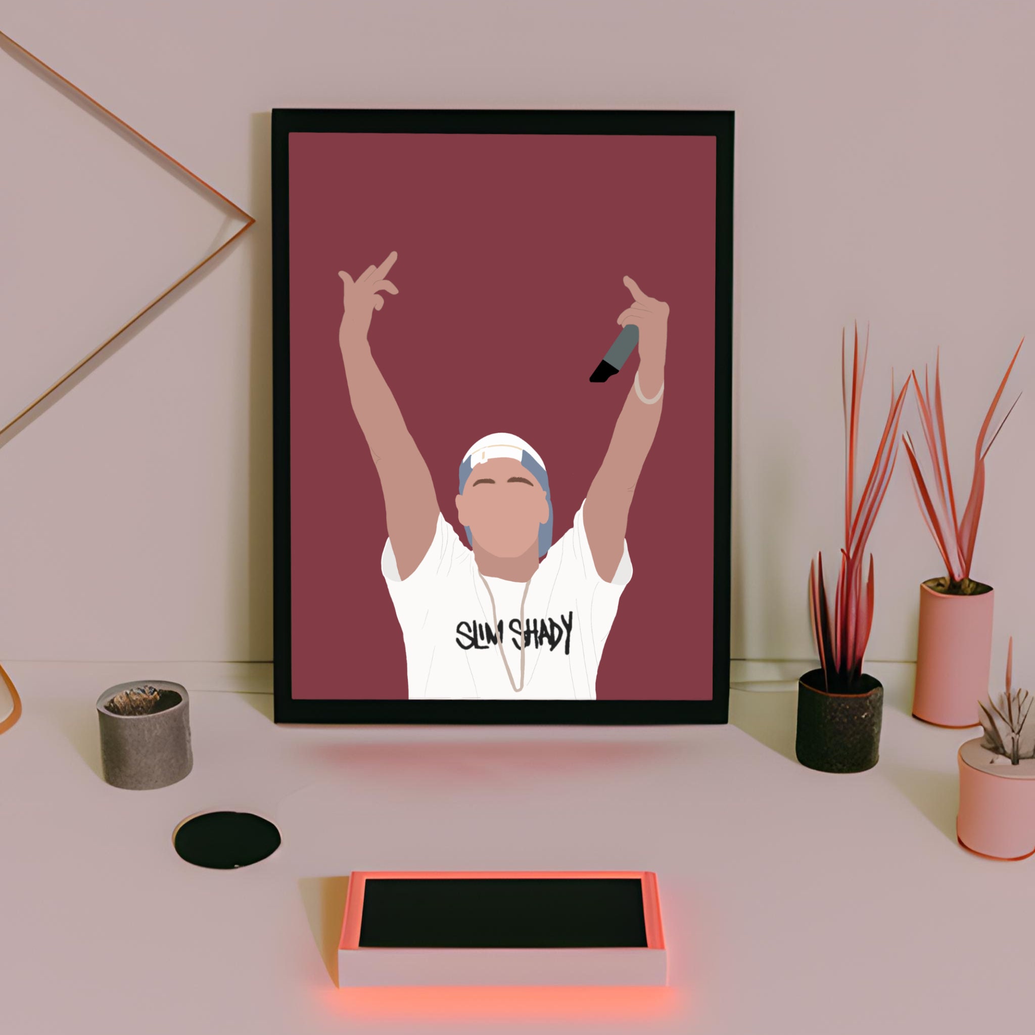 Minimalistic Eminem Poster - Slim Shady Poster - Etsy