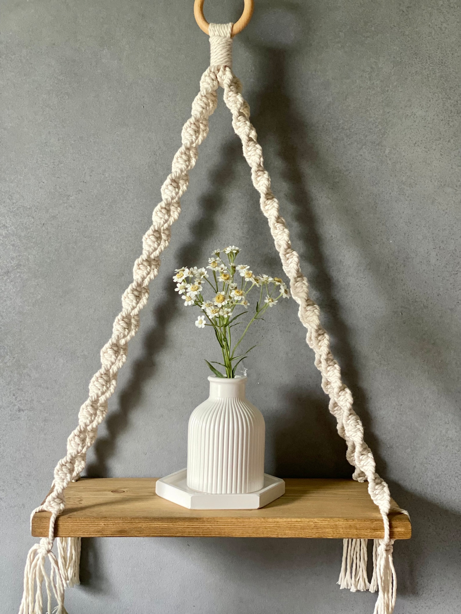 Macrame Shelf PATTERN Pdf, Macrame Wall Shelf DIY, Macrame Magazine ...