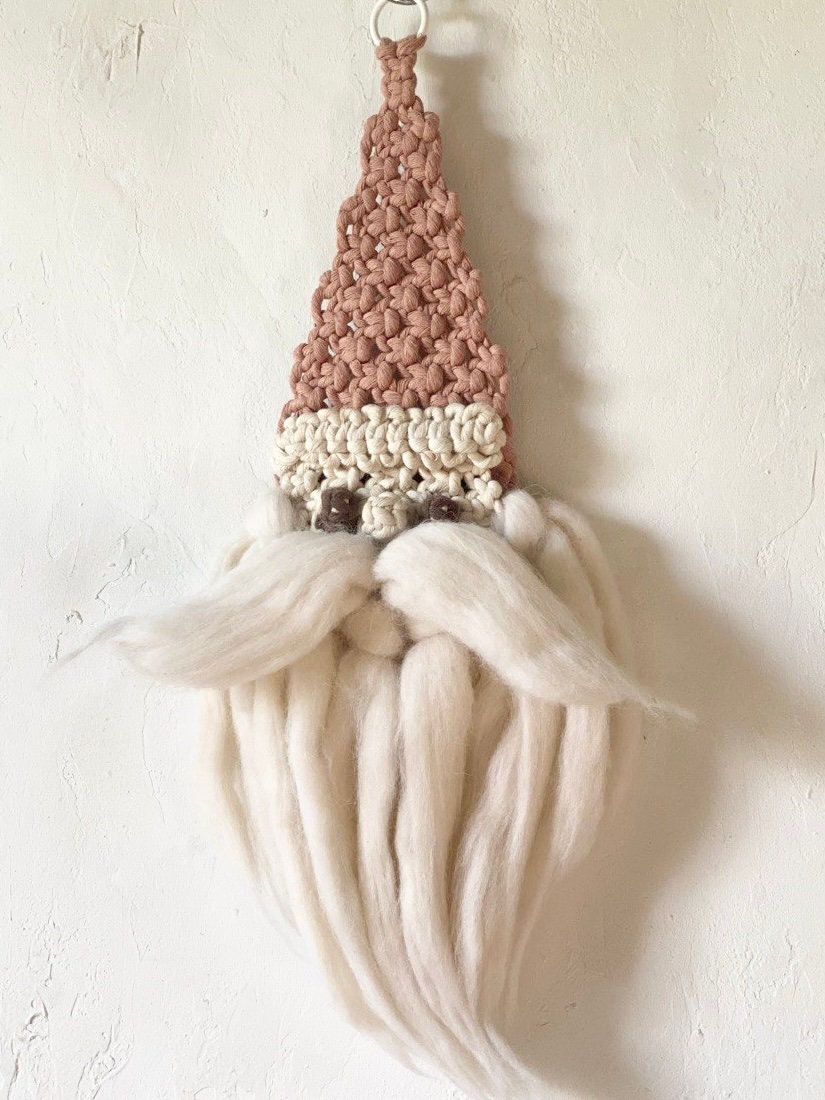 Macrame Santa Claus Pdf Pattern Macrame Pattern for - Etsy