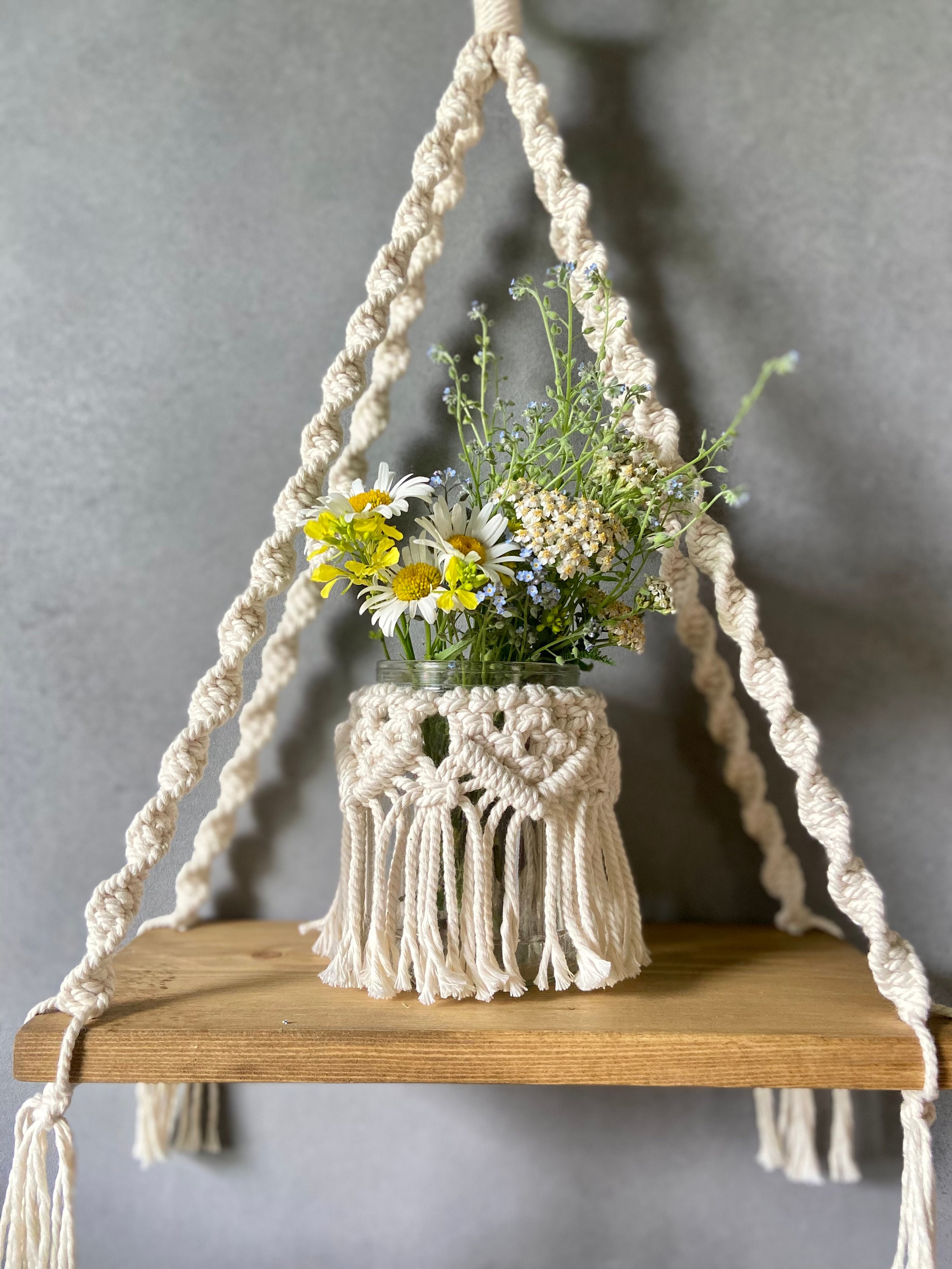 Macrame Shelf PATTERN Pdf Macrame Wall Shelf DIY Macrame - Etsy