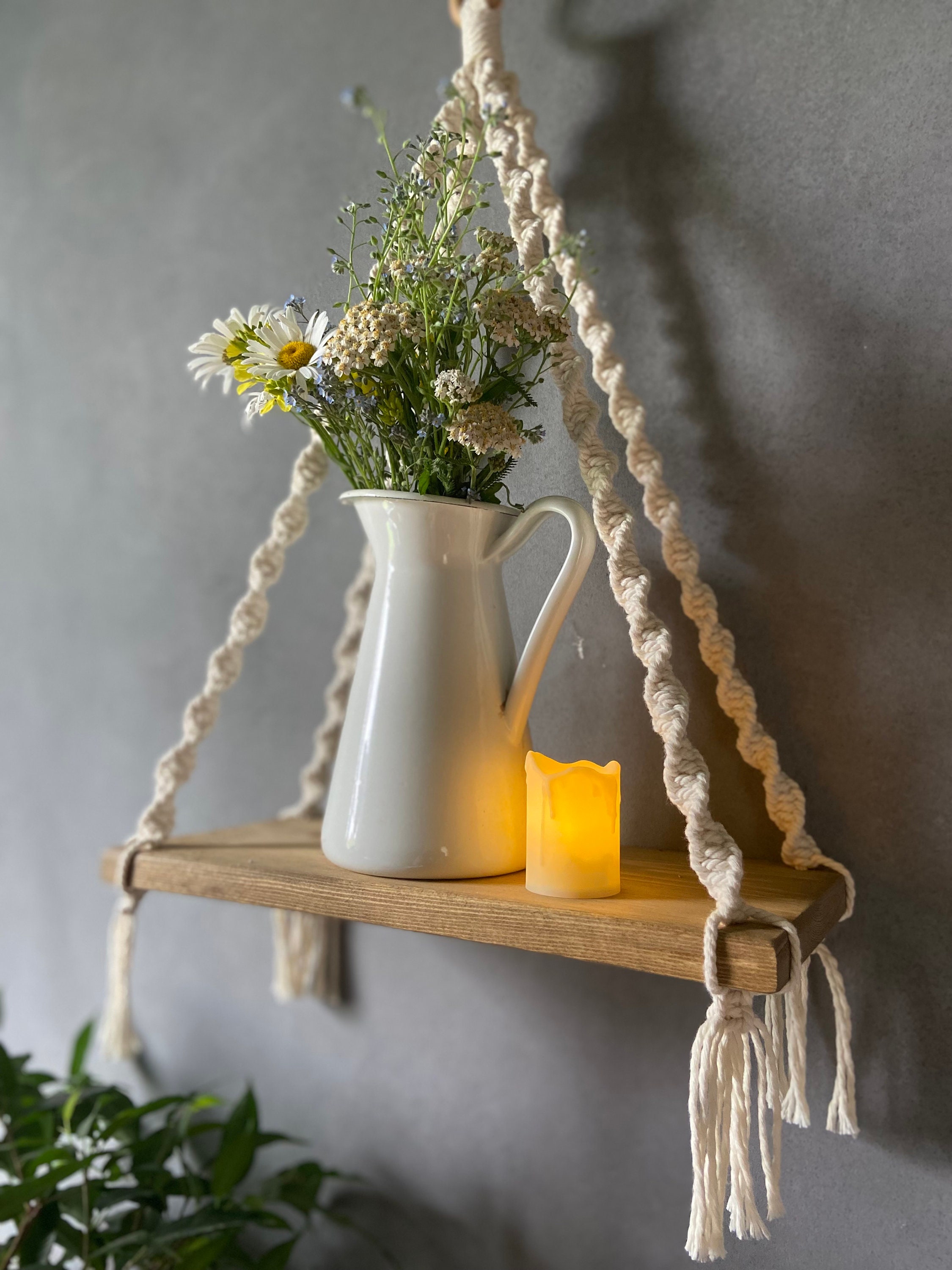 Macrame Shelf PATTERN Pdf Macrame Wall Shelf DIY Macrame - Etsy