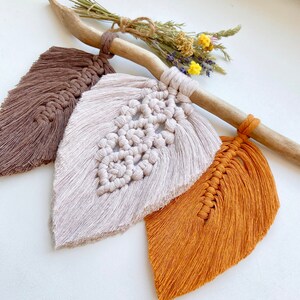 Macrame Feather PDF Pattern, DIY Macrame Leaf Macrame, Tutorial for Beginners, Macrame Wall ...