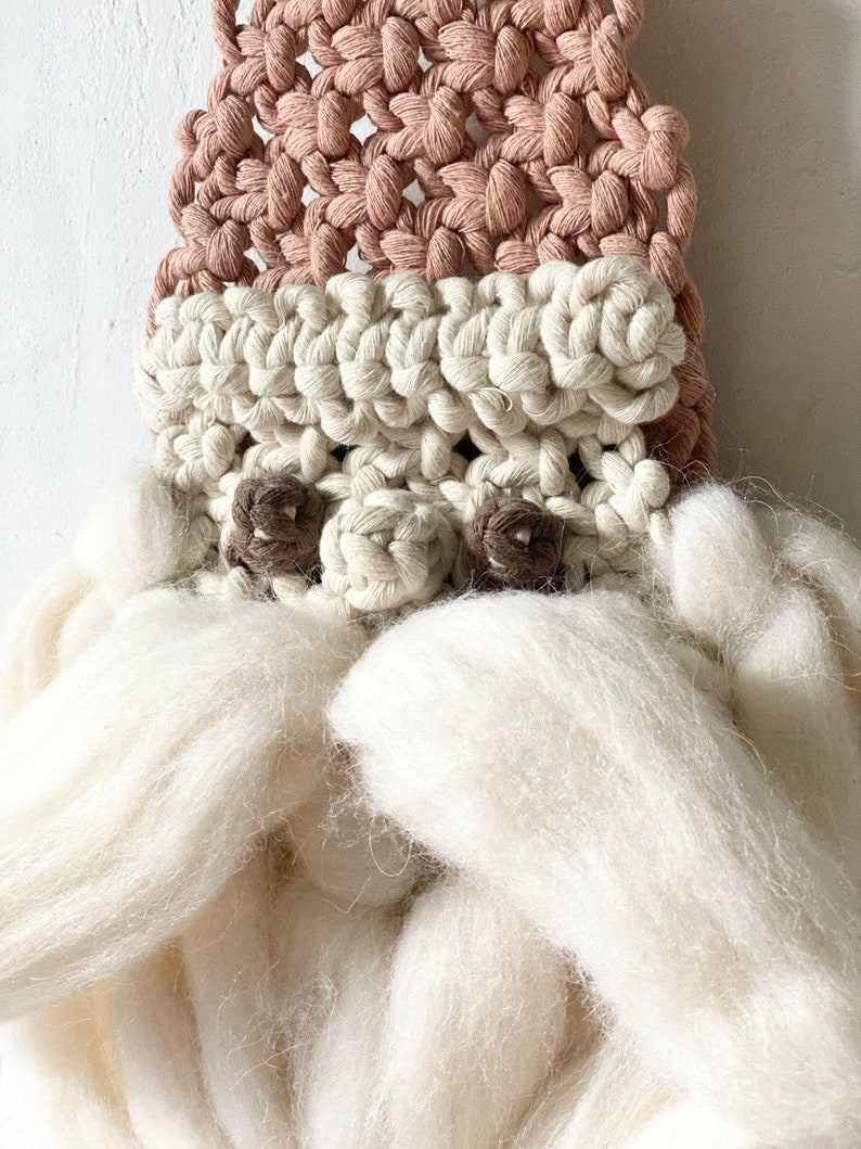 Macrame Santa Claus Pdf Pattern Macrame Pattern for - Etsy