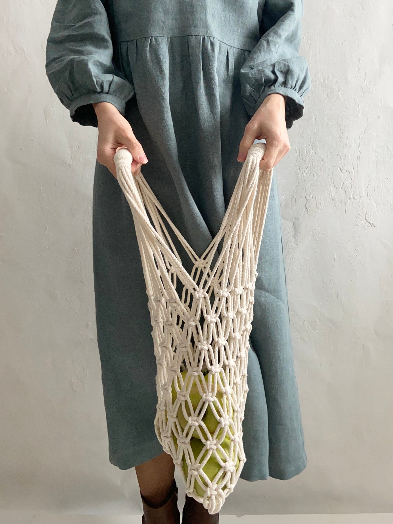 Macrame PATTERN Market Bag, Macrame Shopping Bag DIY, Macrame Net Bag ...