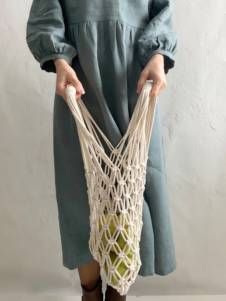Macrame PATTERN Market Bag, Macrame Shopping Bag DIY, Macrame Net Bag ...
