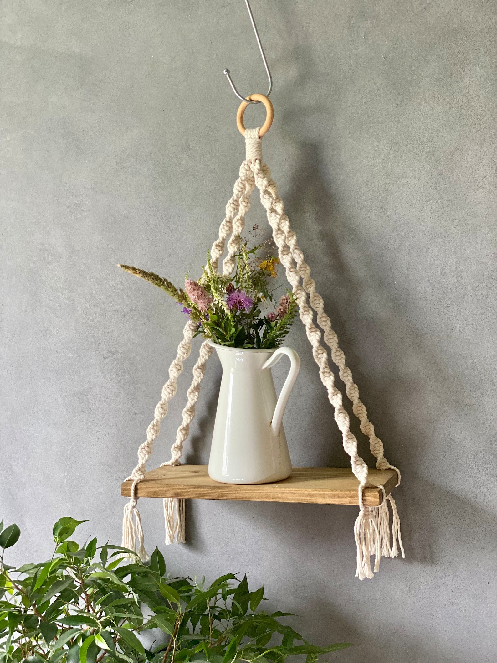 Macrame Shelf PATTERN Pdf, Macrame Wall Shelf DIY, Macrame Magazine ...