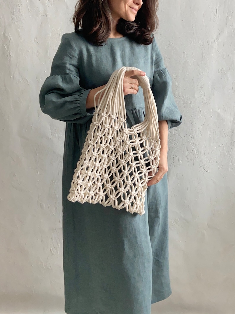 Macrame PATTERN Market Bag, Macrame Shopping Bag DIY, Macrame Net Bag ...