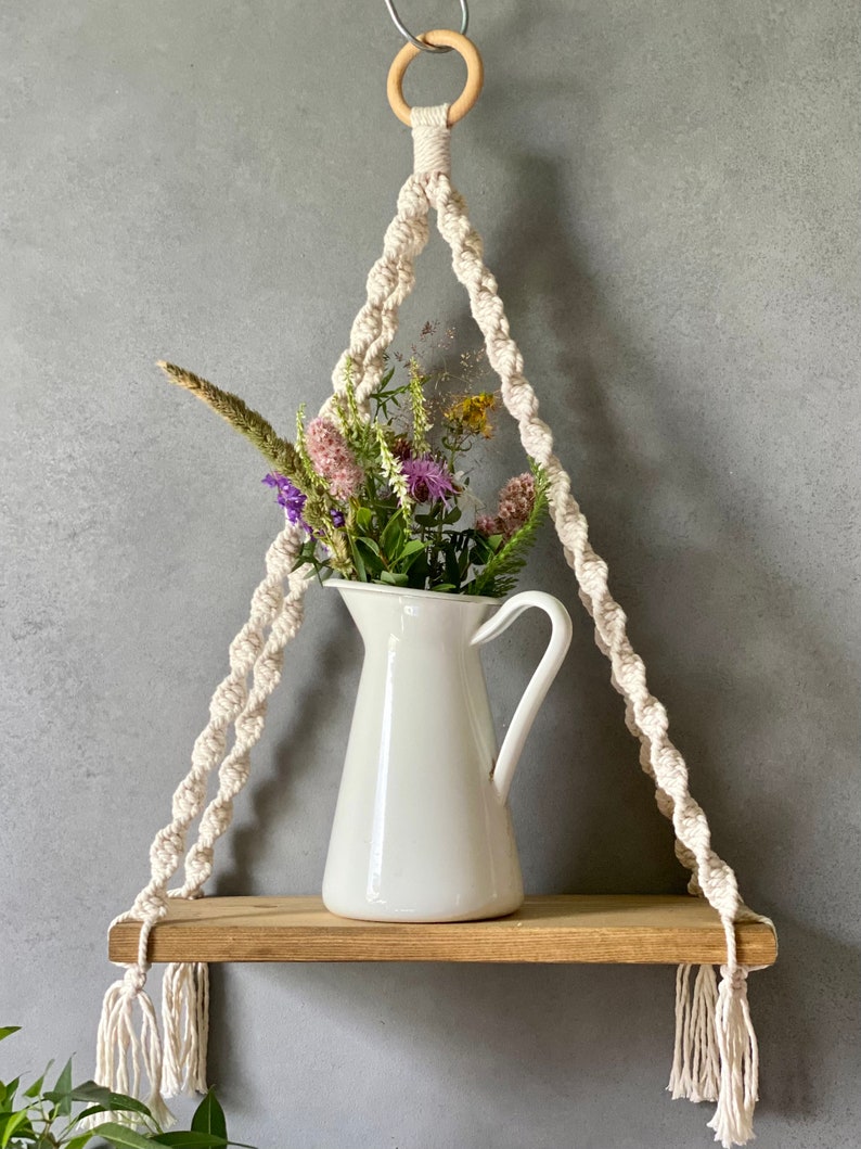 Macrame Shelf PATTERN Pdf, Macrame Wall Shelf DIY, Macrame Magazine ...