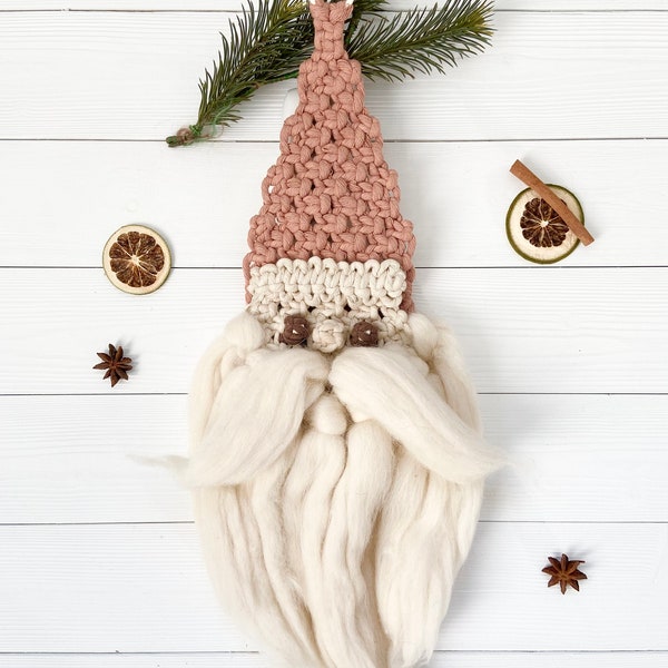Macrame Santa - Etsy