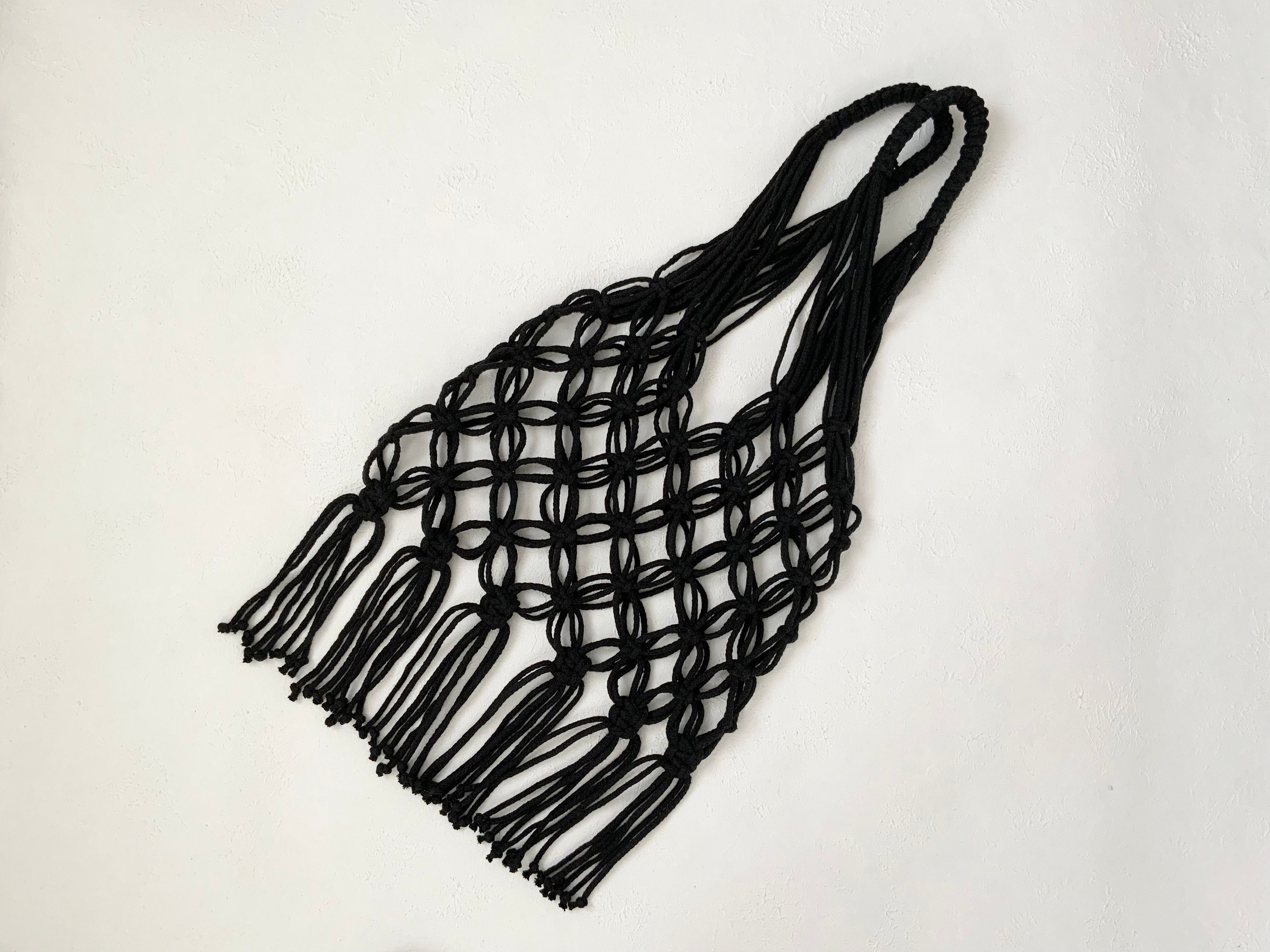 Macrame PATTERN Market Bag With Finge, Macrame Shopping Bag DIY ...