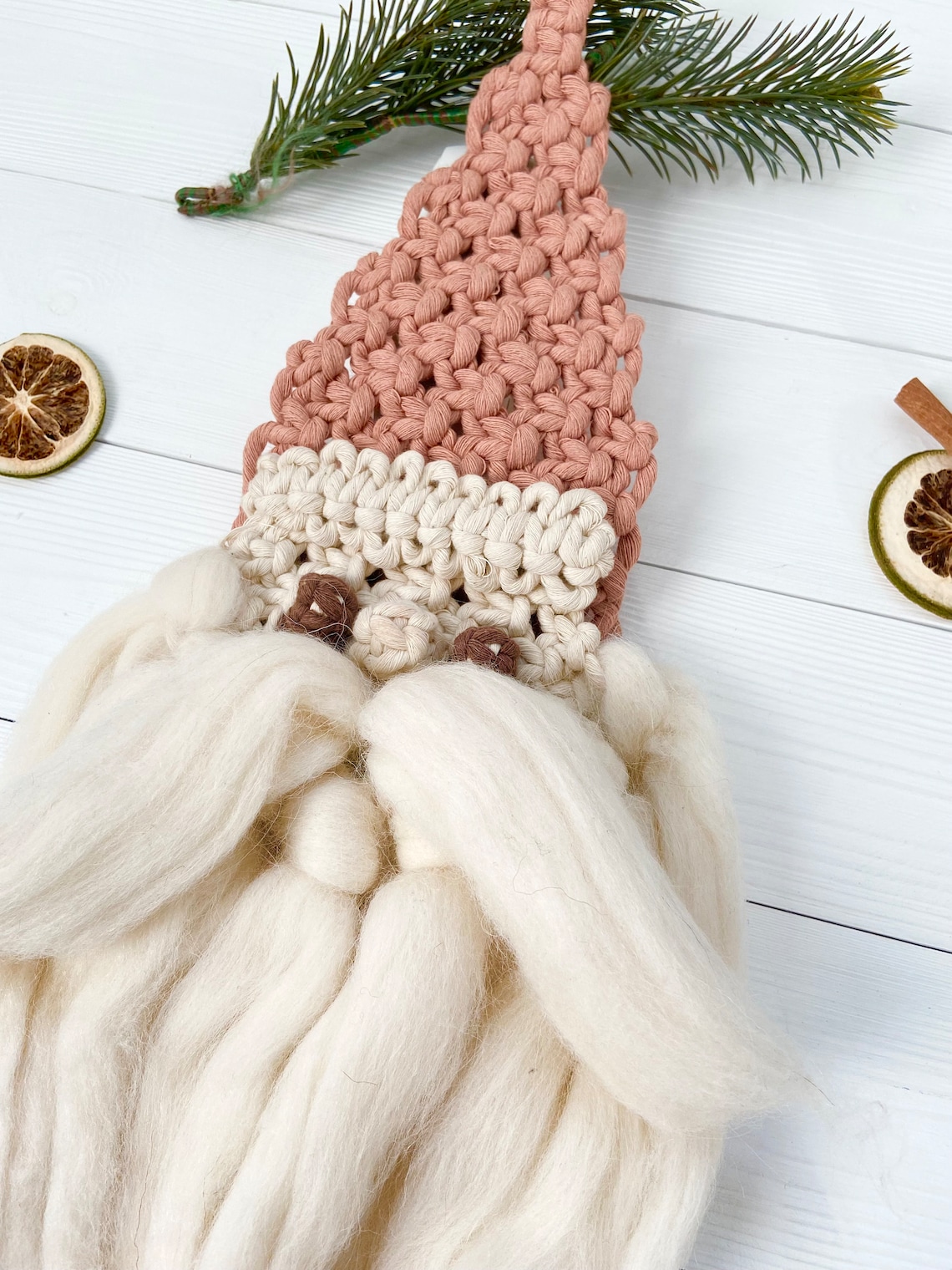 Macrame Santa Claus Pdf Pattern Macrame Pattern for - Etsy