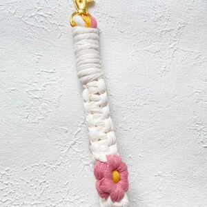 Macrame Daisy Keychain PDF Pattern, Macrame Step by Step, Handmade ...