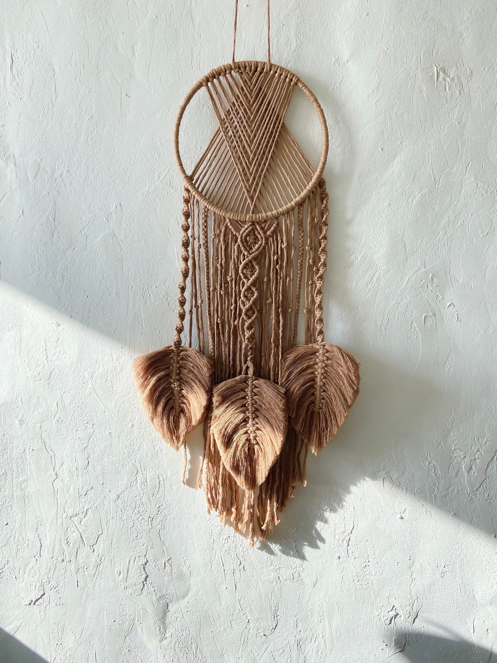 Macrame Dreamcatcher Pattern PDF, Macrame Wall Hanging DIY, Macrame ...