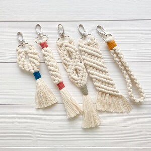 Macrame Keychain Pattern PDF, Wristlet Keychain, Macrame Tutorial for ...