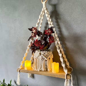 Macrame Shelf PATTERN Pdf, Macrame Wall Shelf DIY, Macrame Magazine Holder, Macrame for Home ...