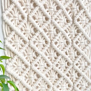 Geometric Macrame Wall Hanging Pattern PDF, Diamonds Macrame Wall ...