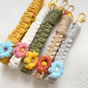 Macrame Daisy Keychain PDF Pattern, Macrame Step by Step, Handmade ...