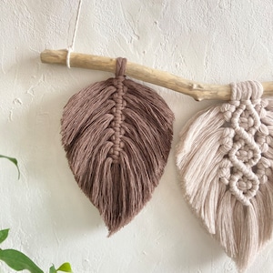 Macrame Feather PDF Pattern, DIY Macrame Leaf Macrame, Tutorial for Beginners, Macrame Wall ...