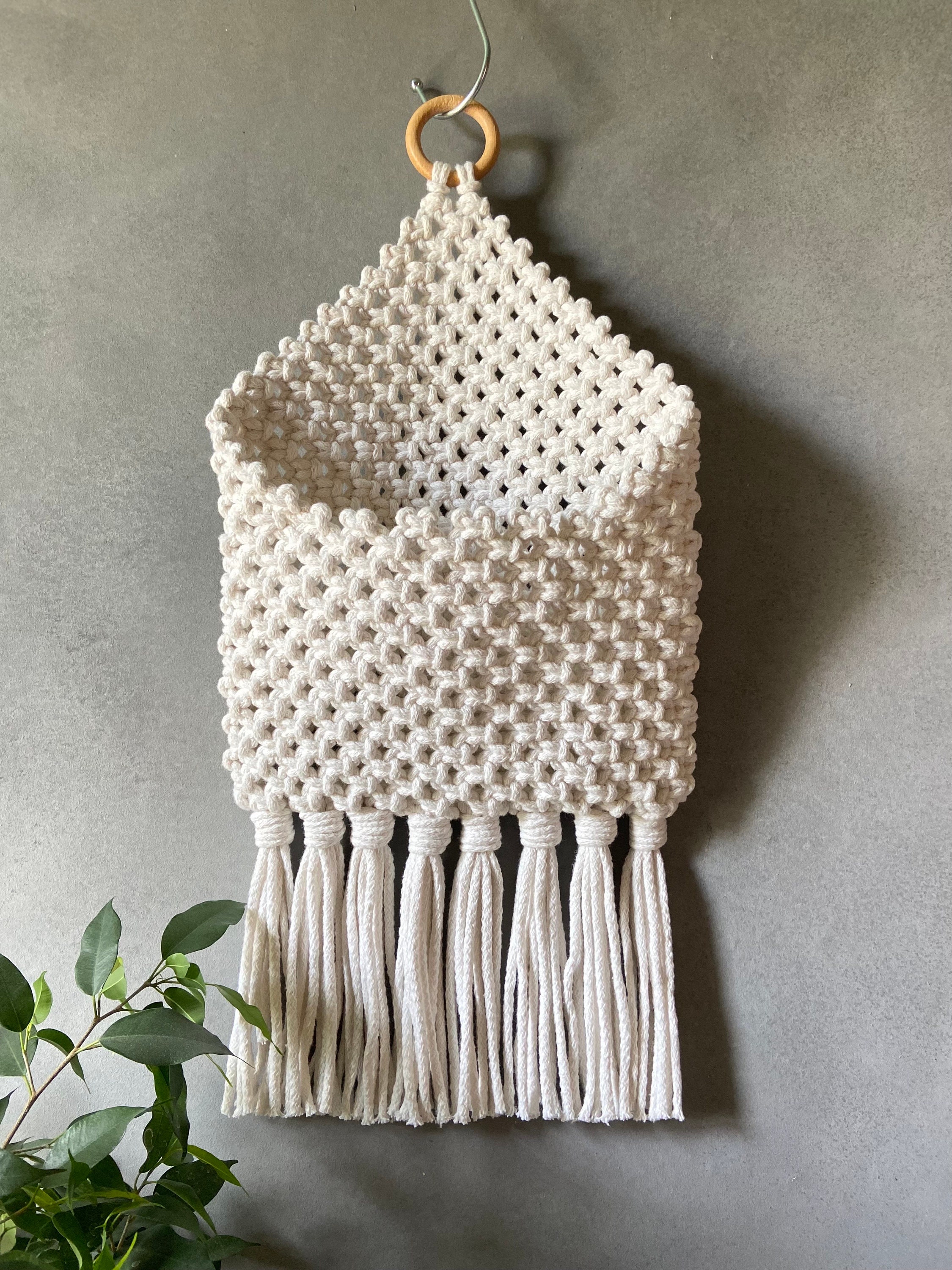 Macrame Pocket PATTERN Pdf, Macrame Book Holder, Macrame for Home ...