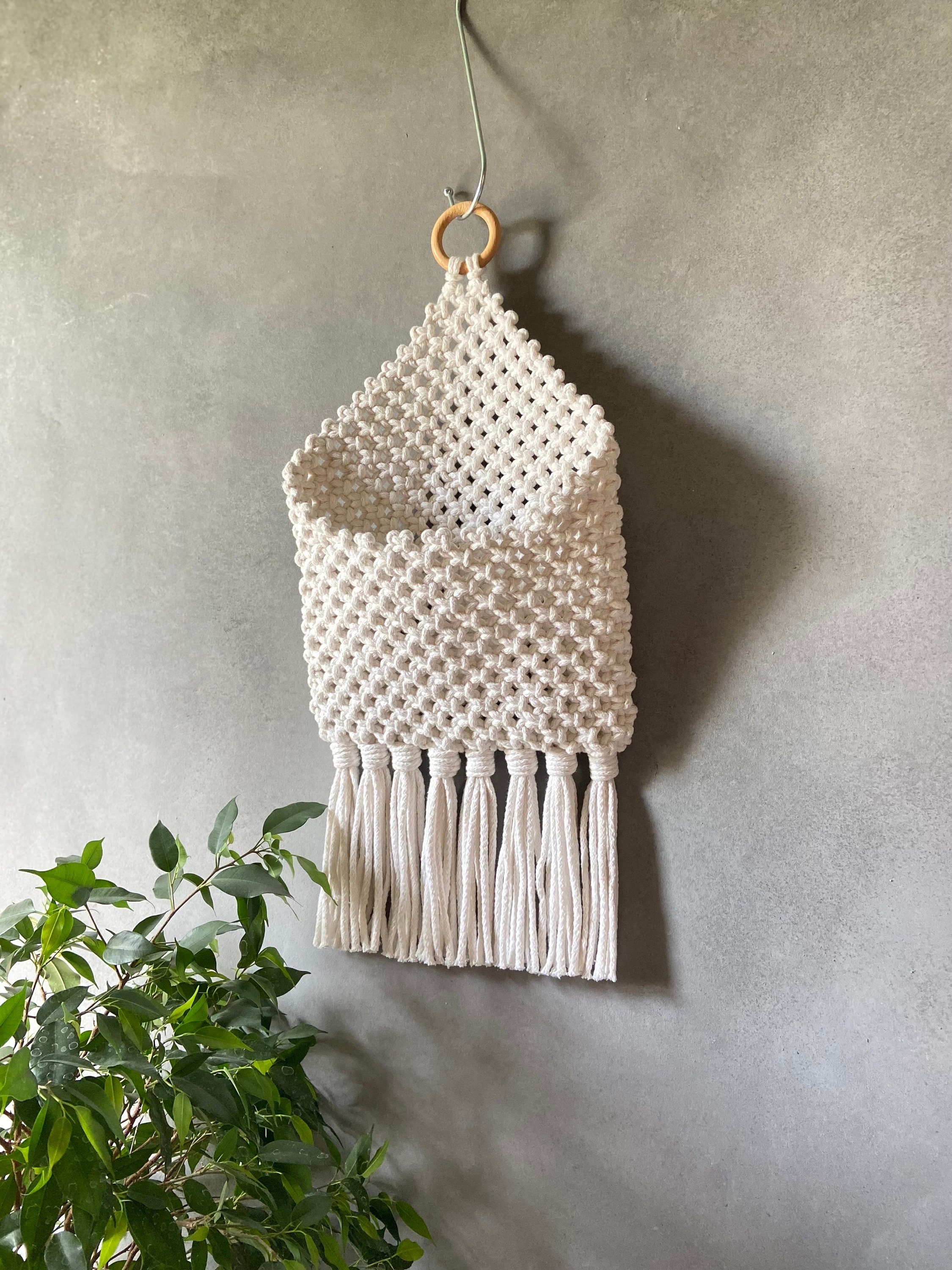 Macrame Pocket PATTERN Pdf, Macrame Book Holder, Macrame for Home ...