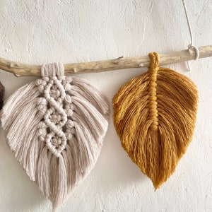 Macrame Feather PDF Pattern, DIY Macrame Leaf Macrame, Tutorial for ...