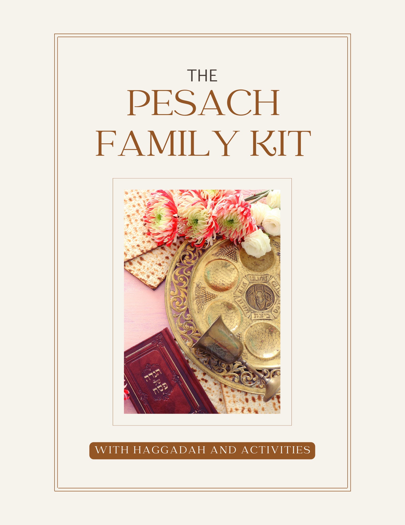 Pesach / Passover Family Kit Printable (haggadah, Coloring Pages ...