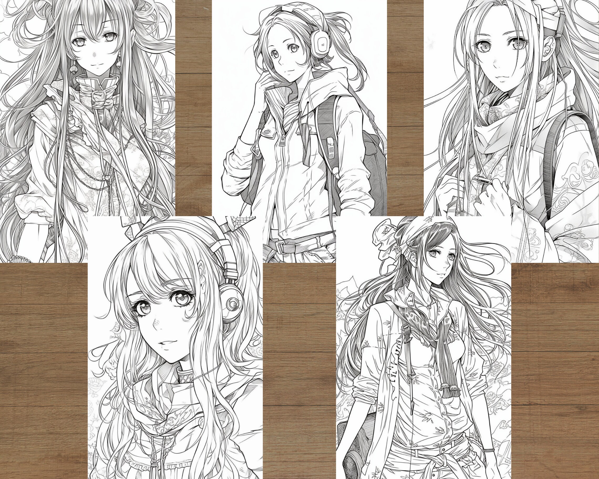 Anime Coloring Pages Collection: Cute and Detailed - Etsy